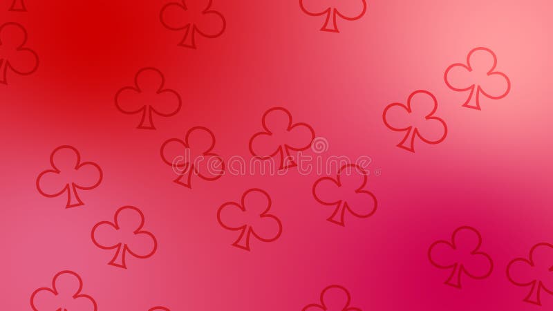 CG Image of Red Background Including Clover Shaped Object Stock ...