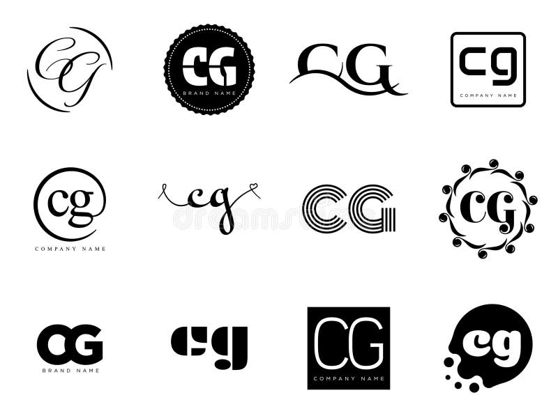 CG Logo Company Template. Letter C and G Logotype Stock Vector ...