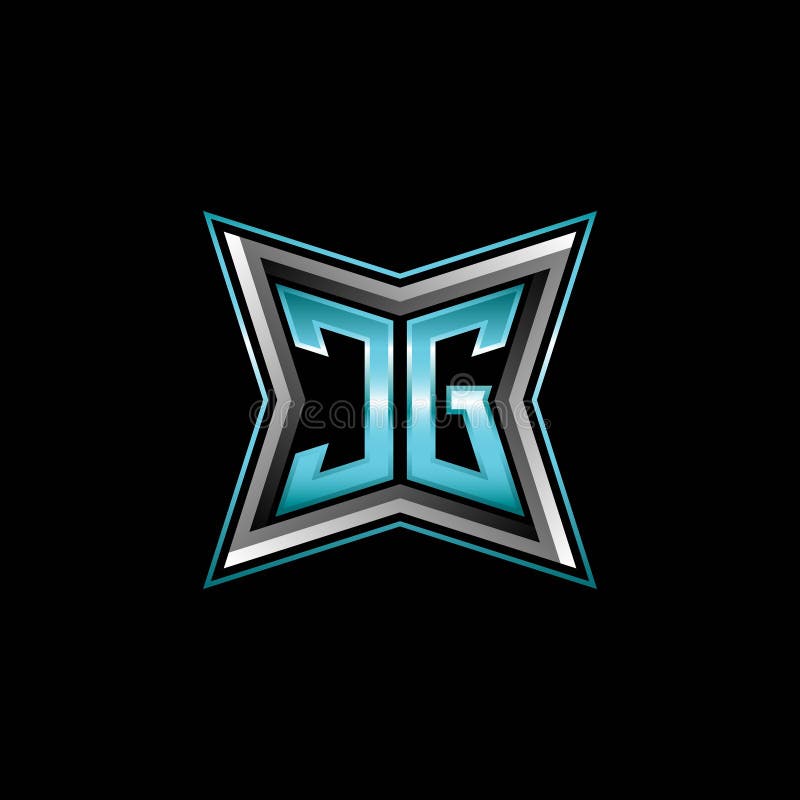 CG Logo Monogram Geometric Modern Design Stock Vector - Illustration of ...