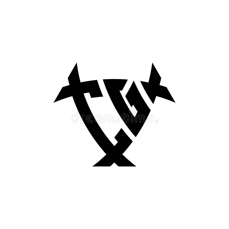 CG Logo Monogram Triangle Shield Style Stock Vector - Illustration of ...