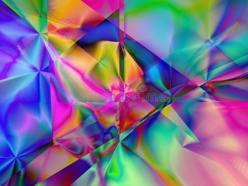 Cg Non-ai Random Folding Gradient Colours Pattern Illustration Stock ...