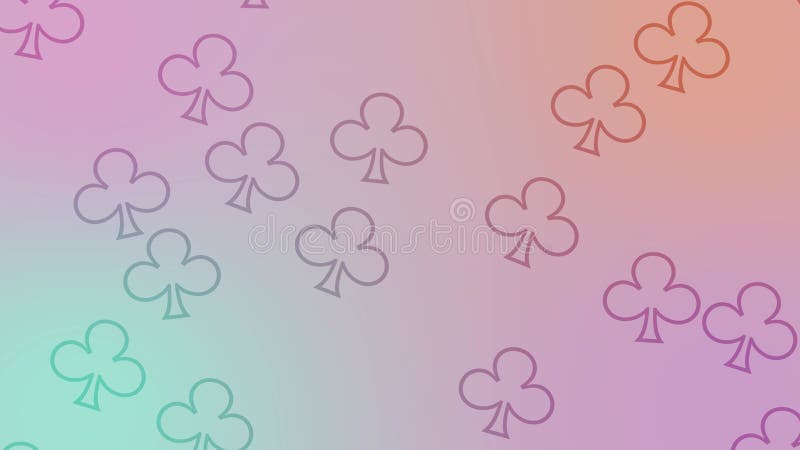 CG of Pastel-colored Background Including Clover Shaped Object Stock ...