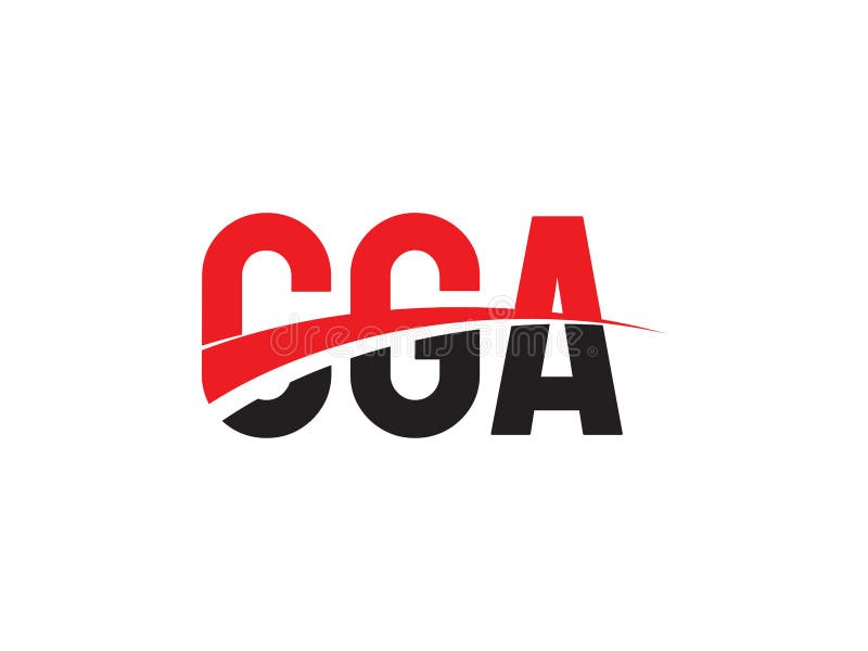 CGA Letter Initial Logo Design Vector Illustration Stock Vector ...