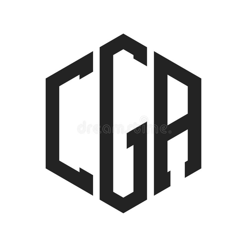 CGA Logo Design. Initial Letter CGA Monogram Logo Using Hexagon Shape ...