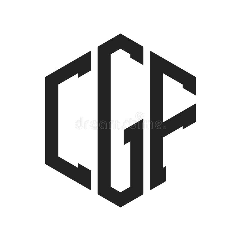 CGF Logo Design. Initial Letter CGF Monogram Logo Using Hexagon Shape ...