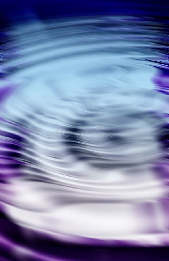 CGI Abstract Ripple Effect of Liquid with Purple Reflection of Wavy ...