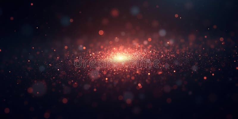 Background of Radiant Light Source Surrounded by Scattered Red and ...