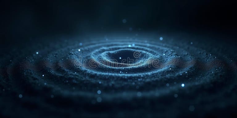 Background of Water Ripple Effect with Concentric Circles and Light ...