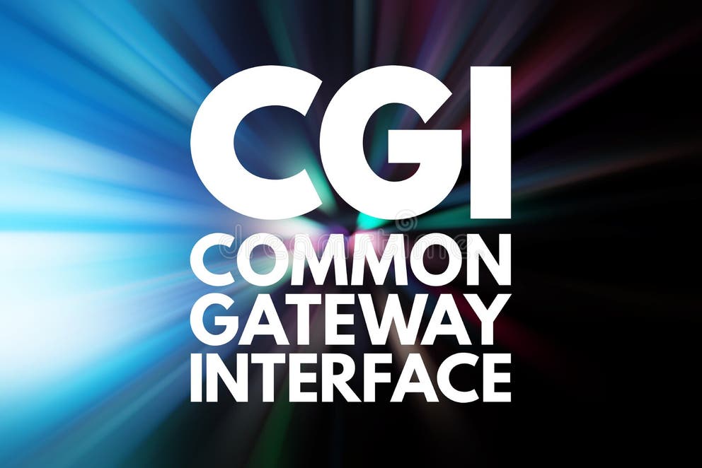 CGI - Common Gateway Interface Acronym, Technology Concept Background ...