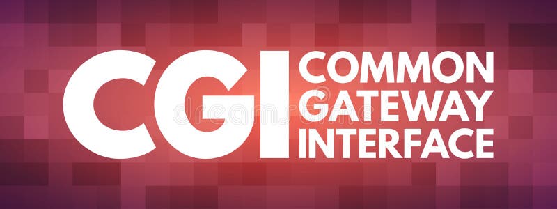 CGI - Common Gateway Interface Acronym Stock Illustration ...