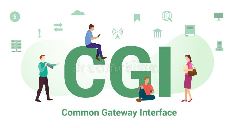 CGI - Common Gateway Interface Acronym Stock Illustration ...