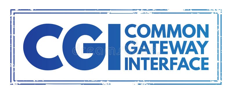 Common gateway interface stock illustration. Illustration of banner ...