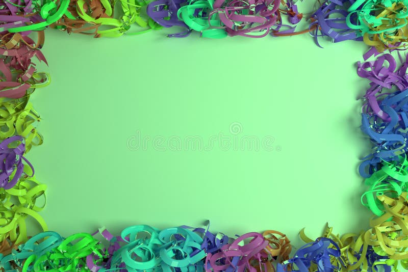 CGI Composition, String Backdrop, Virtual Paper Frame for Design ...