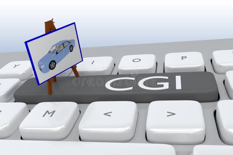 CGI - Computer Graphic Concept Stock Illustration - Illustration of ...