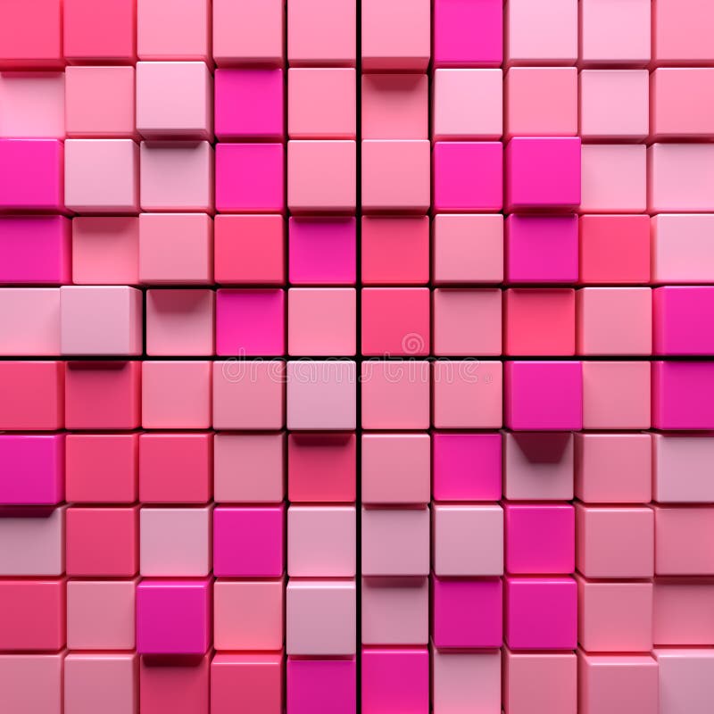 CGI 3d Render Square Abstract Wallpaper Background Stock Illustration ...