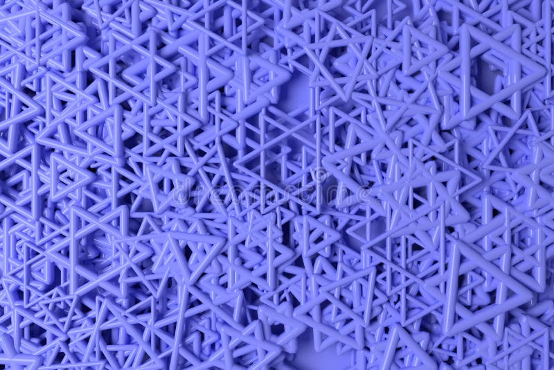 CGI Geometric, Bunch of Triangle & Star, View from Top for Design ...