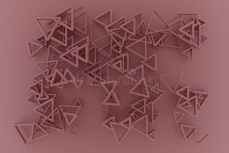 CGI Geometric, Bunch of Triangle & Star, View from Top for Design ...
