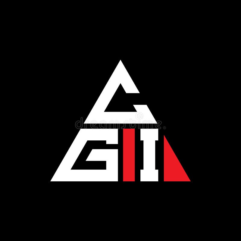 CGI Triangle Letter Logo Design with Triangle Shape. CGI Triangle Logo Design Monogram Stock ...