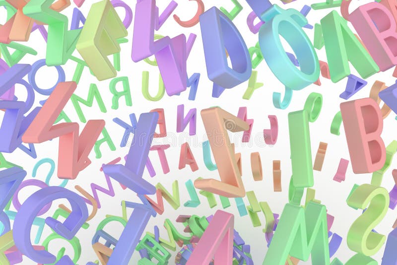 CGI Typography, Made Up from Alphabetic Character, Sphere or Planet for ...