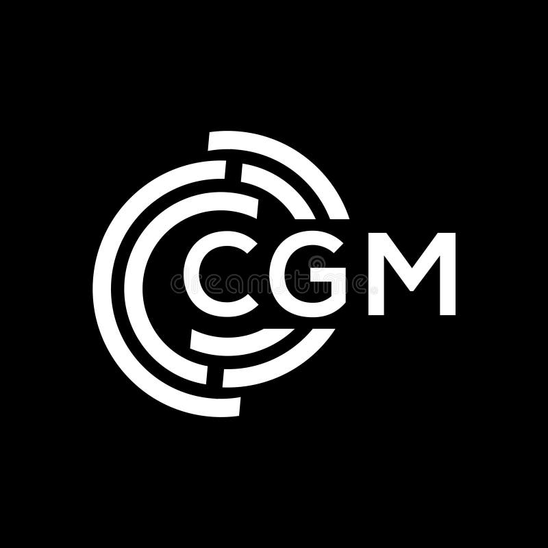 CGM Letter Logo Design on Black Background. CGM Creative Initials ...