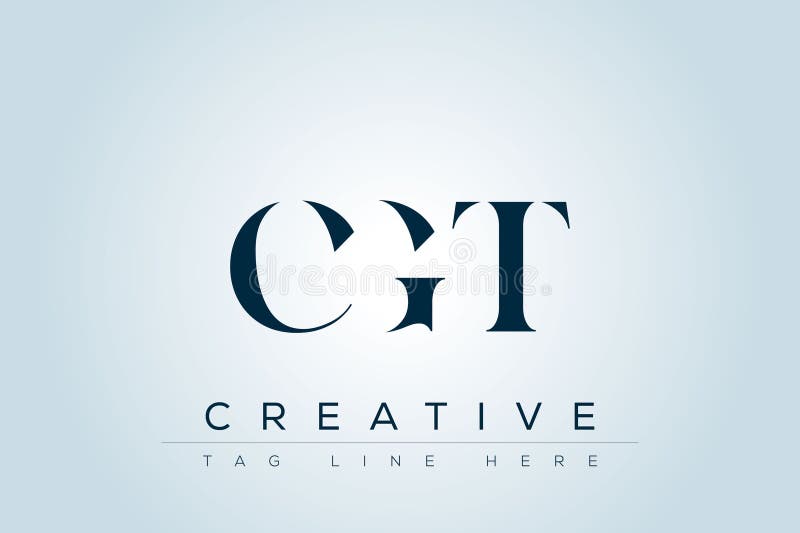 CGT abstract letter logo stock vector. Illustration of luxury - 363287041