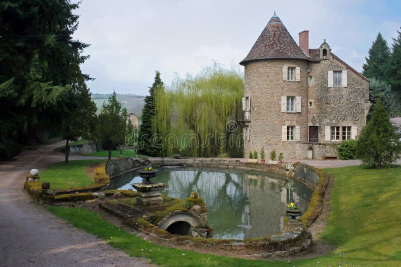 Couches Castle, Saone-et-Loire, Burgundy Stock Photo - Image of ...