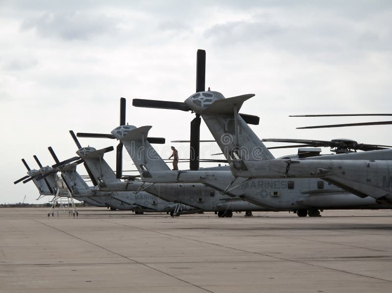 CH-53E Marine Corps Helicopter Editorial Stock Photo - Image of ...