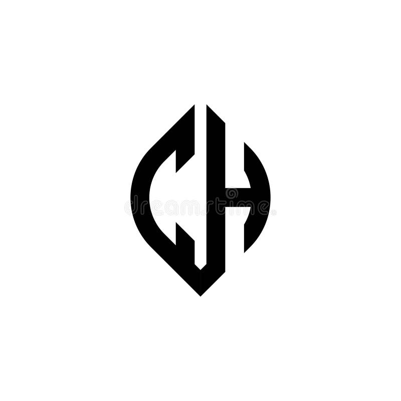 CH Logo Monogram Geometric Shape Style Stock Vector - Illustration of ...