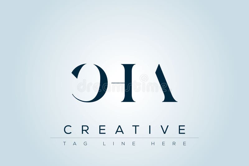 CHA abstract letter logo stock vector. Illustration of font - 363287028