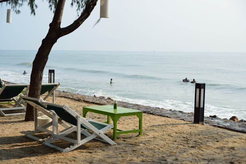 Cha-am beach stock image. Image of petchaburi, horizontal - 29141175