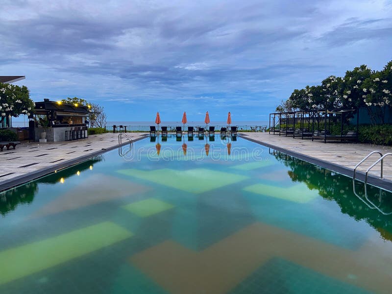 Cha am Beach En Phetchaburi Thailand Foto de archivo - Imagen de ...
