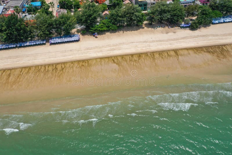Cha am Beach En Phetchaburi Thailand Foto de archivo - Imagen de famoso ...