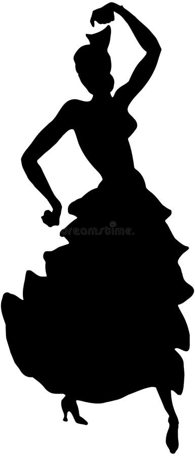 Cha Cha Dancer stock vector. Illustration of lady, colorful - 42098806
