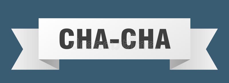 Cha-cha ribbon. stock vector. Illustration of design - 191268109