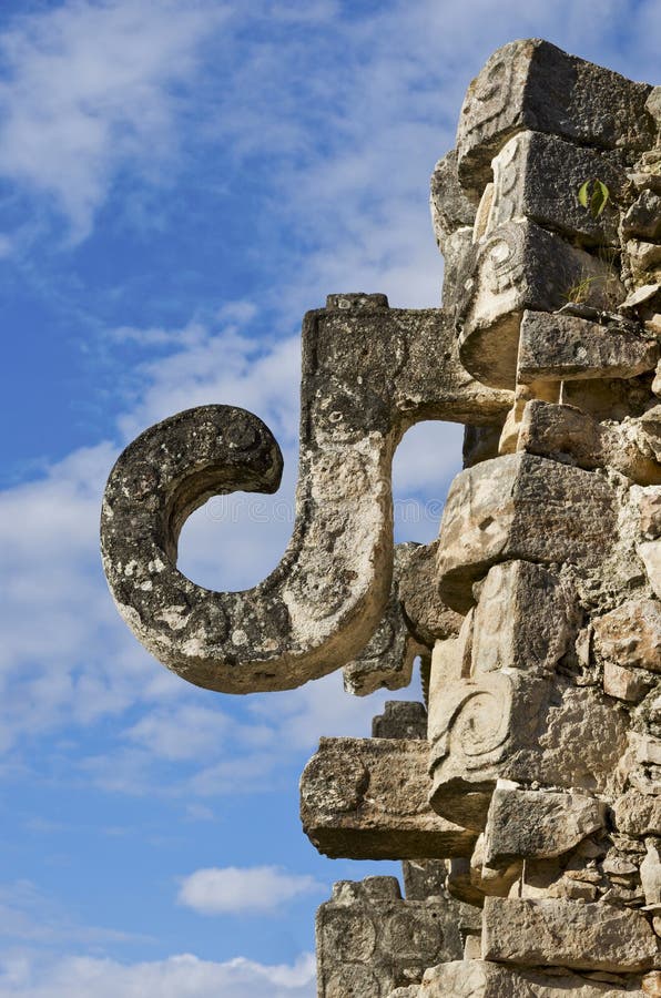 Chaac-Statue in Kabah, Yucatan, Mexiko Stockfoto - Bild von berühmt ...