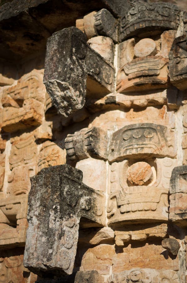 Chaac-Statue in Kabah, Yucatan, Mexiko Stockbild - Bild von maya ...