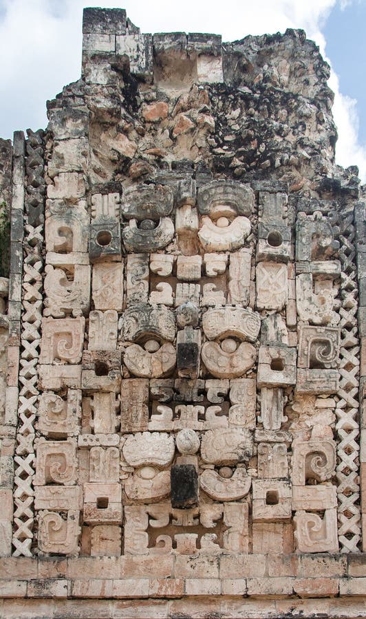 Chac Mayan Rain God in Uxmal Yucatan Mexico Stock Photo - Image of ...
