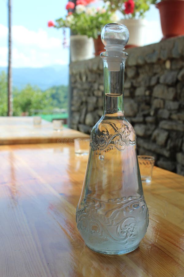 Chacha bottle stock image. Image of water, krasnodar - 229934693