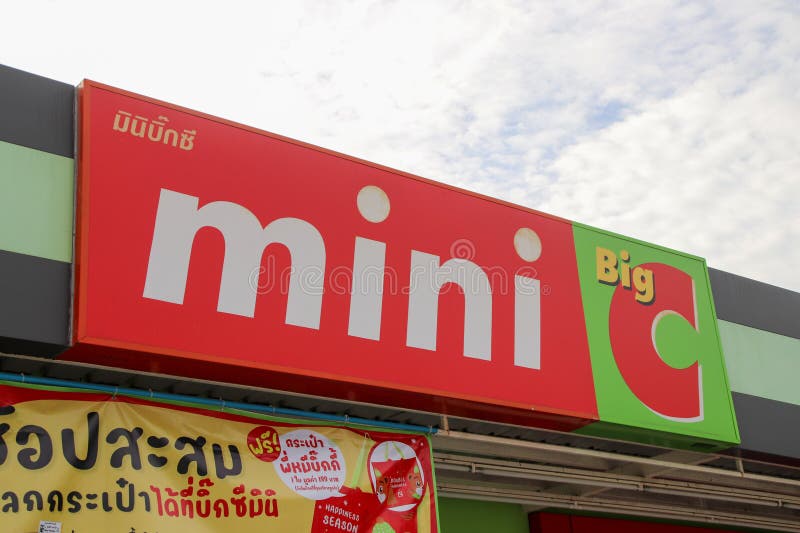 Chachoengsao, Thailand: Mini Big C Logo on a Building Editorial Photo ...