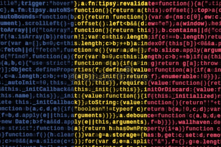 Chad Flag is Depicted on the Screen with the Program Code. the Concept ...