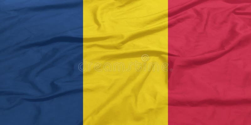 Chad Flag Waving Close Up stock photo. Image of flag - 377158852
