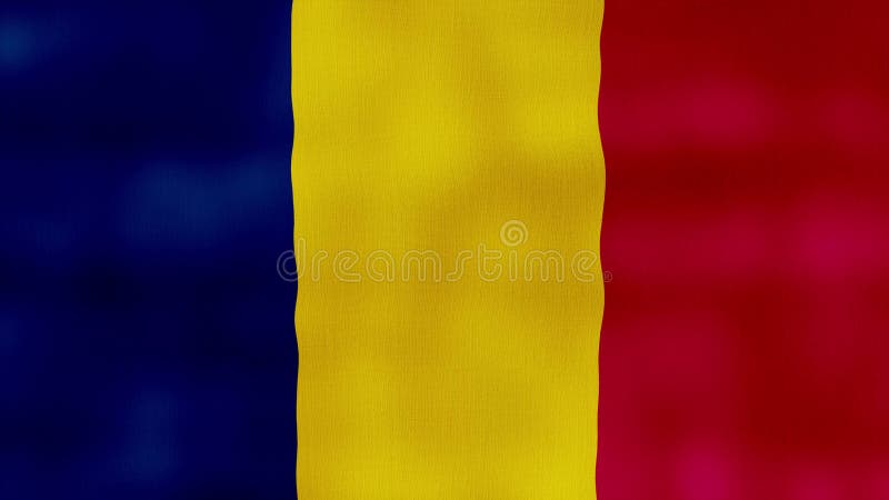 Chad Flag Waving Cloth Perfect Looping, Full Screen Animation 4K ...