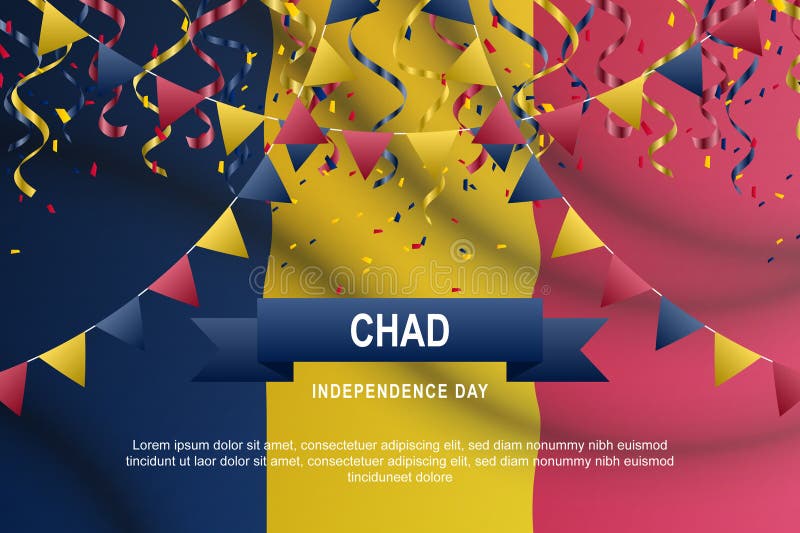 Chad Independence Day Background Stock Vector - Illustration of symbol ...