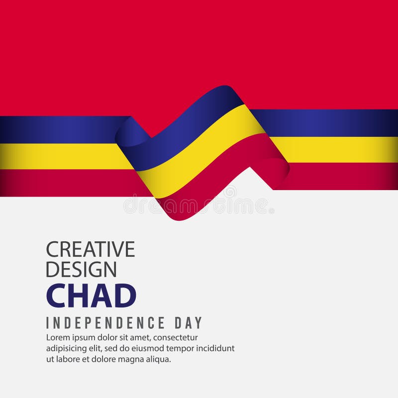Chad Independence Day Celebration Creative Design Illustration Vector ...