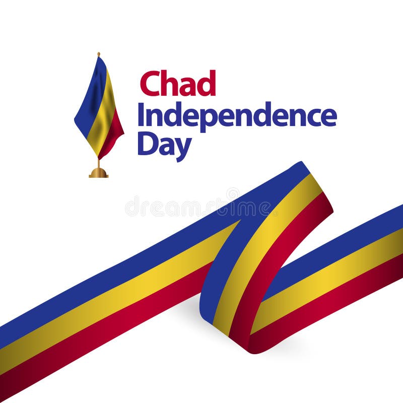 Chad Independence Day Vector Template Design Illustration Stock Vector ...