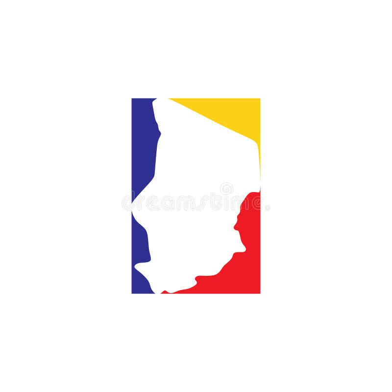 Chad Map Icon Logo Vector Symbol Stock Vector - Illustration of symbol ...