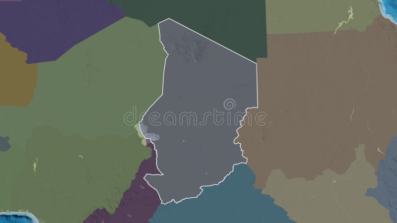 Chad - Overview. Administrative Stock Illustration - Illustration of ...