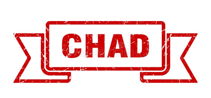 Chad Ribbon Banner. Chad Grunge Band Sign Stock Vector - Illustration ...