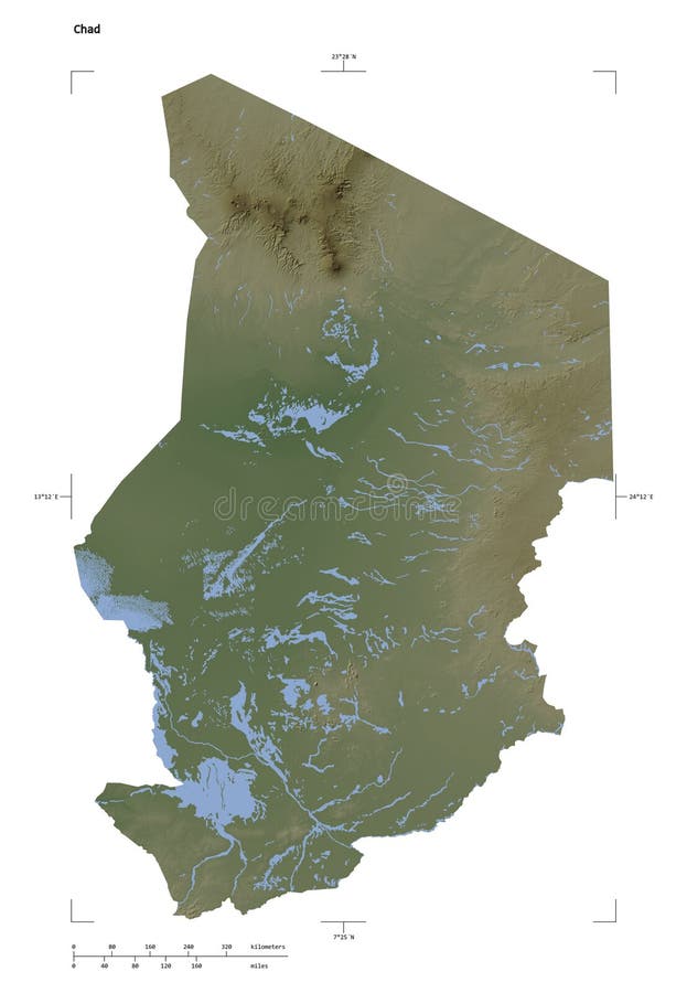 Chad shape on white. Pale stock illustration. Illustration of ...