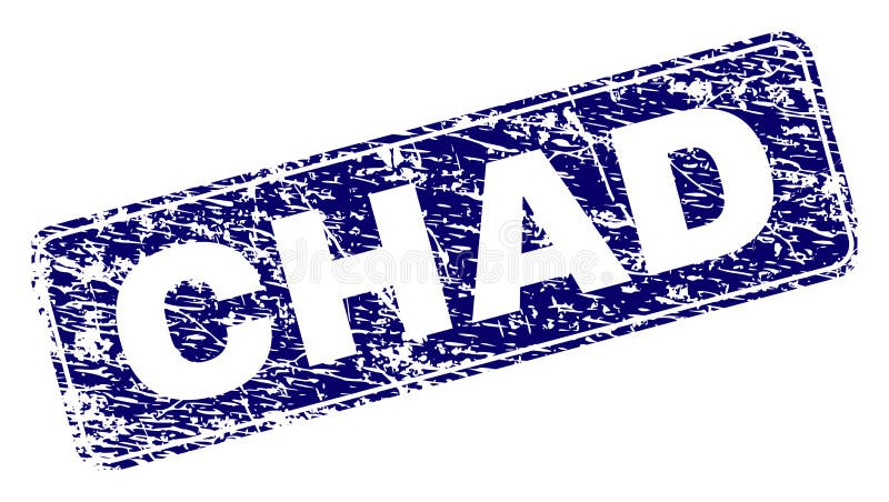 Grunge Chad Badges and Multi-Colored Coronavirus Chad Map Composition ...